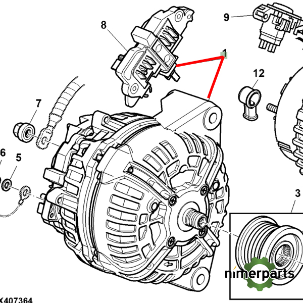 AL171541 - ALTERNADOR 150 AMPERIOS JOHN DEERE - Nimerparts - Repuestos ...