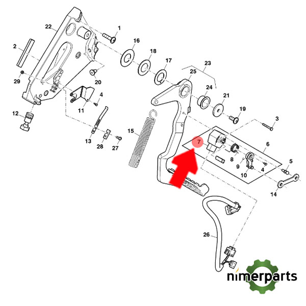 AL175216 - SENSOR DE POSICIÓN GIRATORIO JOHN DEERE - Nimerparts ...