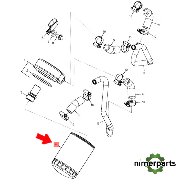DZ114256 - FILTRO DE ACEITE ORIGINAL JOHN DEERE - Nimerparts ...