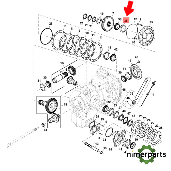 JD7446 - Nimerparts - Spare parts John Deere