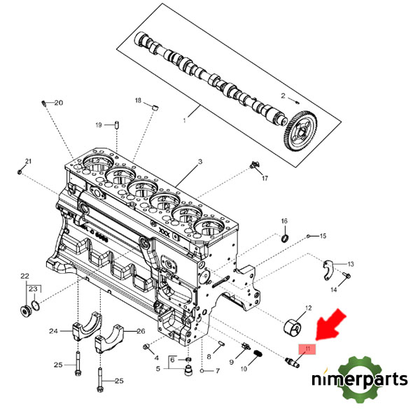 RE505501 - VÁLVULA REGULADORA DE LA PRESIÓN DEL ACEITE JOHN DEERE ...