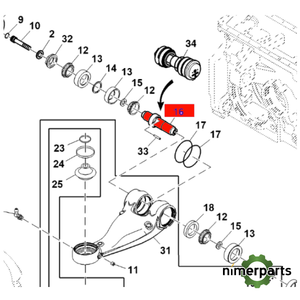 JXR557917 - Nimerparts - Spare parts John Deere