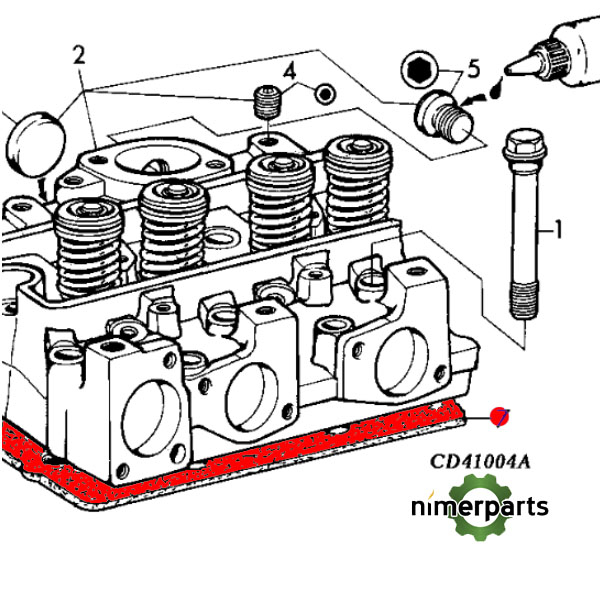 JXR116515 - JUNTA DE CULATA alternative by JOHN DEERE - Nimerparts ...